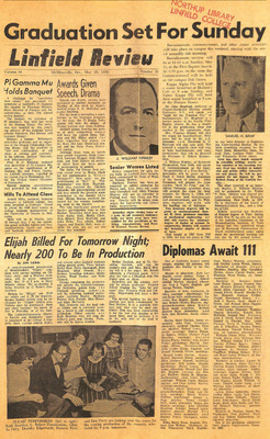 "Volume 64, Number 26, May 29 1959.pdf" by Linfield Archives