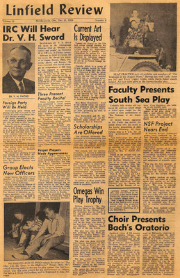 "Volume 65, Number 08, December 11, 1959.pdf" by Linfield Archives